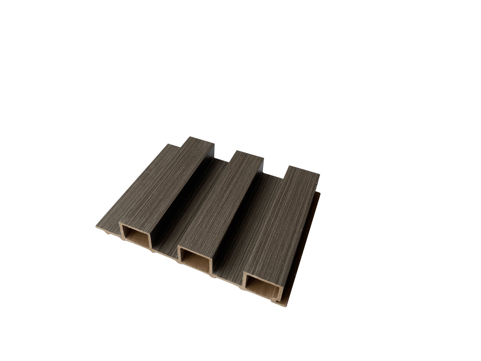 Factory Indoor Decor Wood Plastic Composite Pvc Coating Cladding Fluted ...