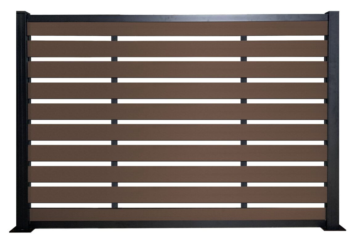RUCCA Fence Composite Wood Garden Wpc Fence Panels Low Maintenance Full ...